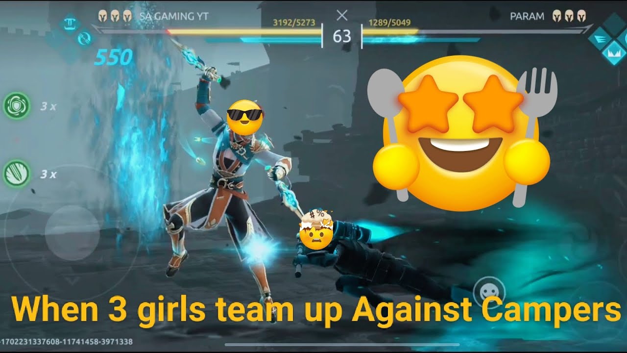 3 best Fighting Girls in the Same Team 😍😍🤩 || Shadow Fight 4: Arena # ...