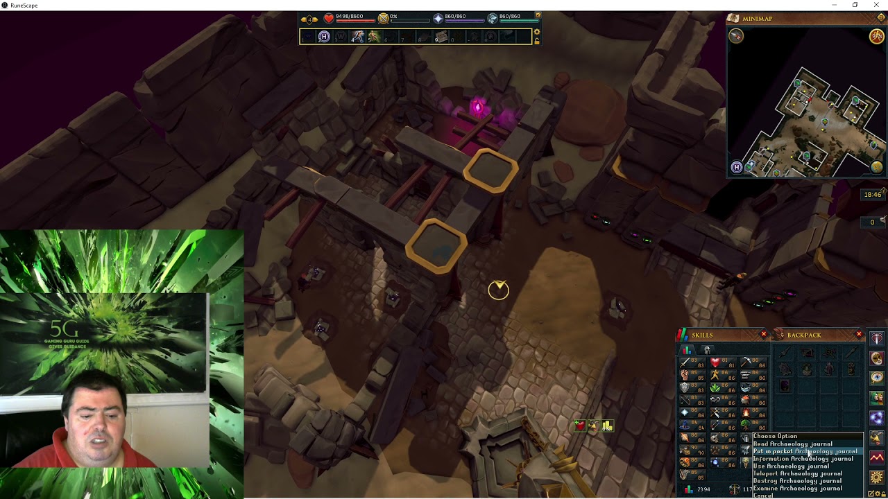 Runescape (RS3) skill: Archaeology: Collections (Zarosian and ...