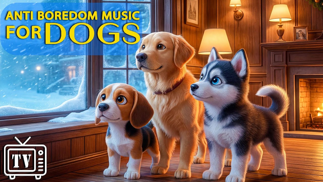 Dog Cartoons for Dogs: Anti-Anxiety & Boredom Music for Dogs During the ...