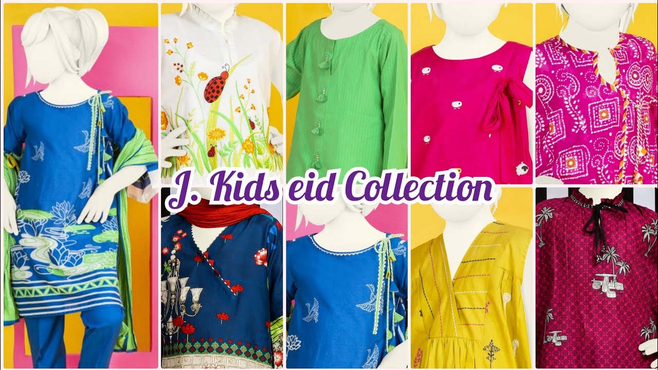 J. Kids Eid Collection 2020 Beautiful ready to wear dresses - YouTube