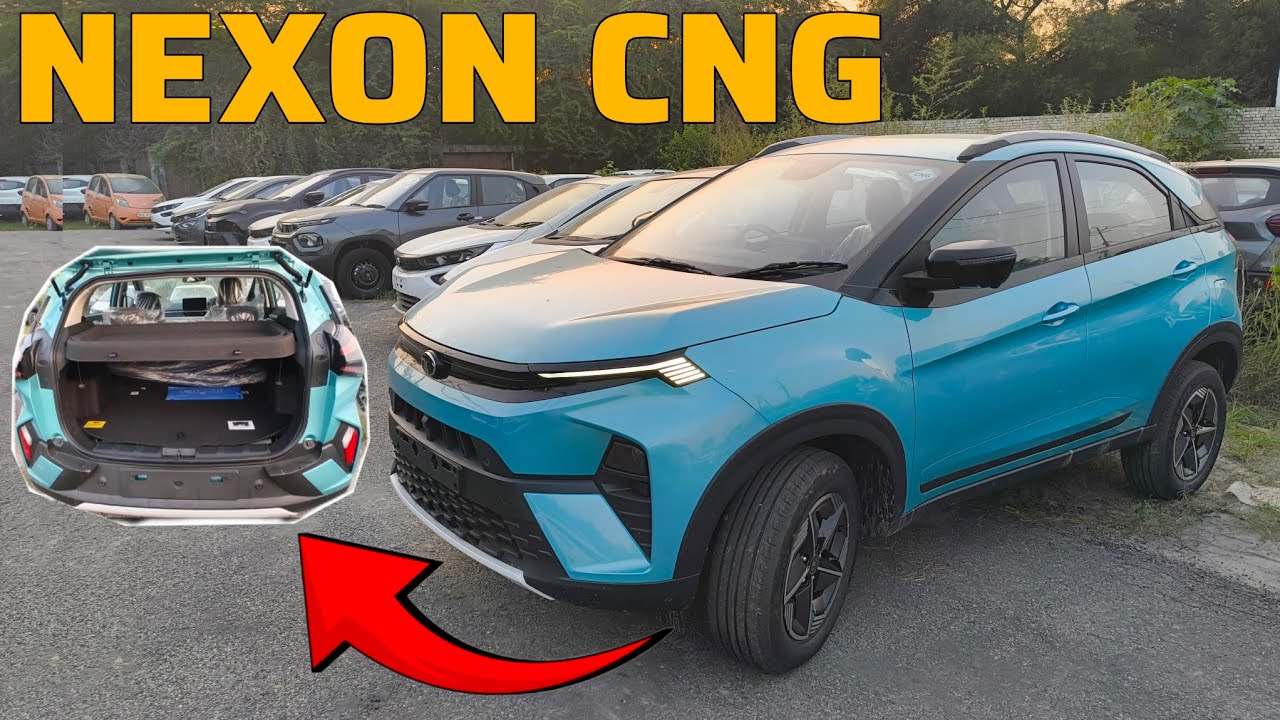 Tata Nexon Creative CNG 🦘 CNG के साथ भरपूर Boot Space भी - YouTube
