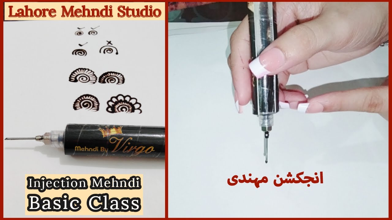 Injection Mehndi Class || Injection See Professional Mehndi Lagana ...
