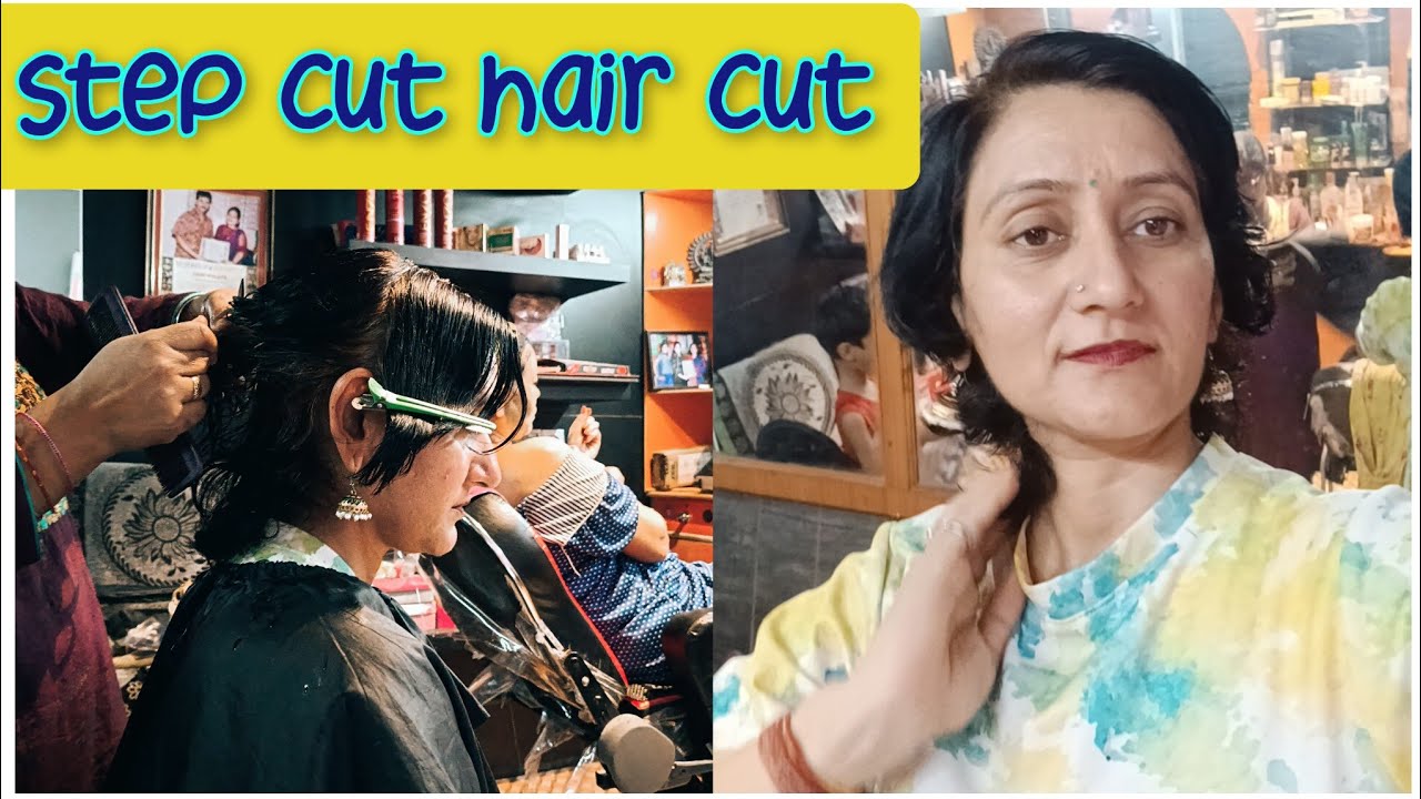 Step cut hair cutting ️ tutorial | Hair cut tutorial ️ #hairstyle # ...
