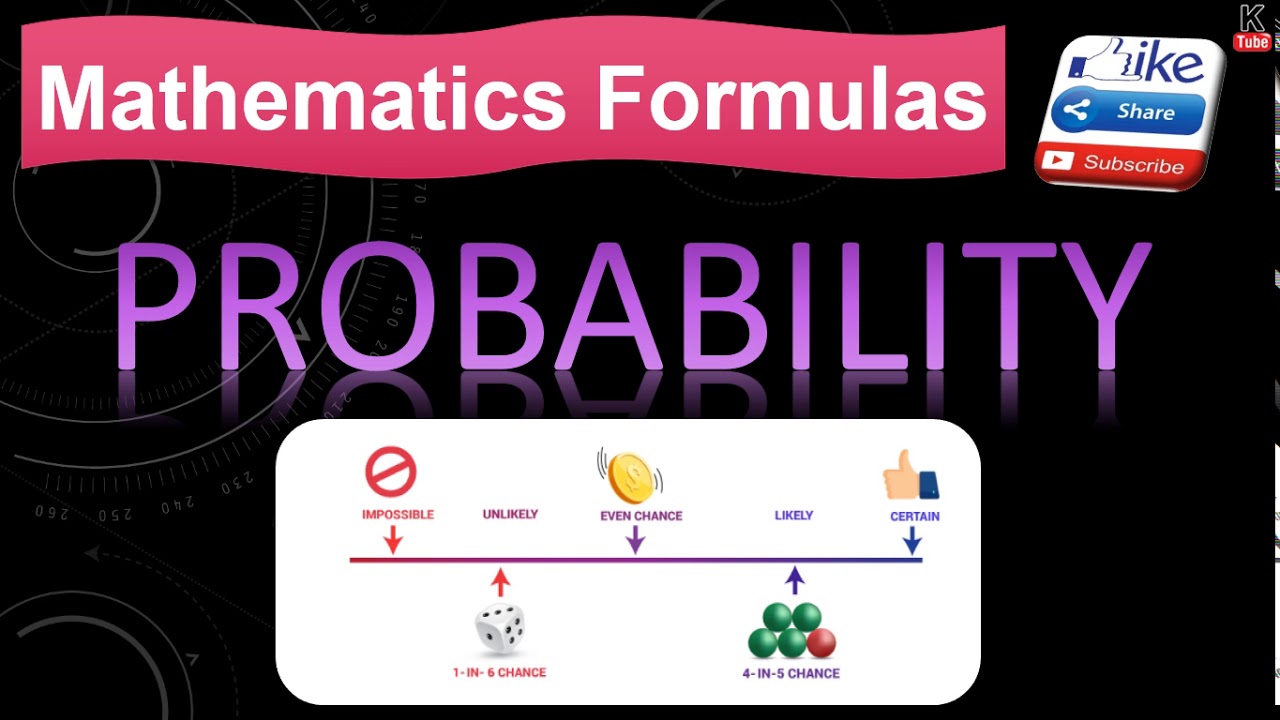 Probability || Mathematics Formulas || Lower to Higher Level - YouTube