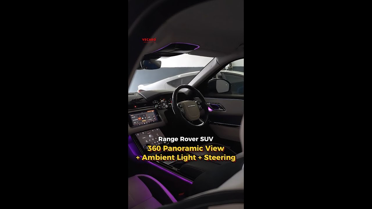 Range Rover Velar install Panoramic 360 + Ambient Light + Carbon Fiber ...
