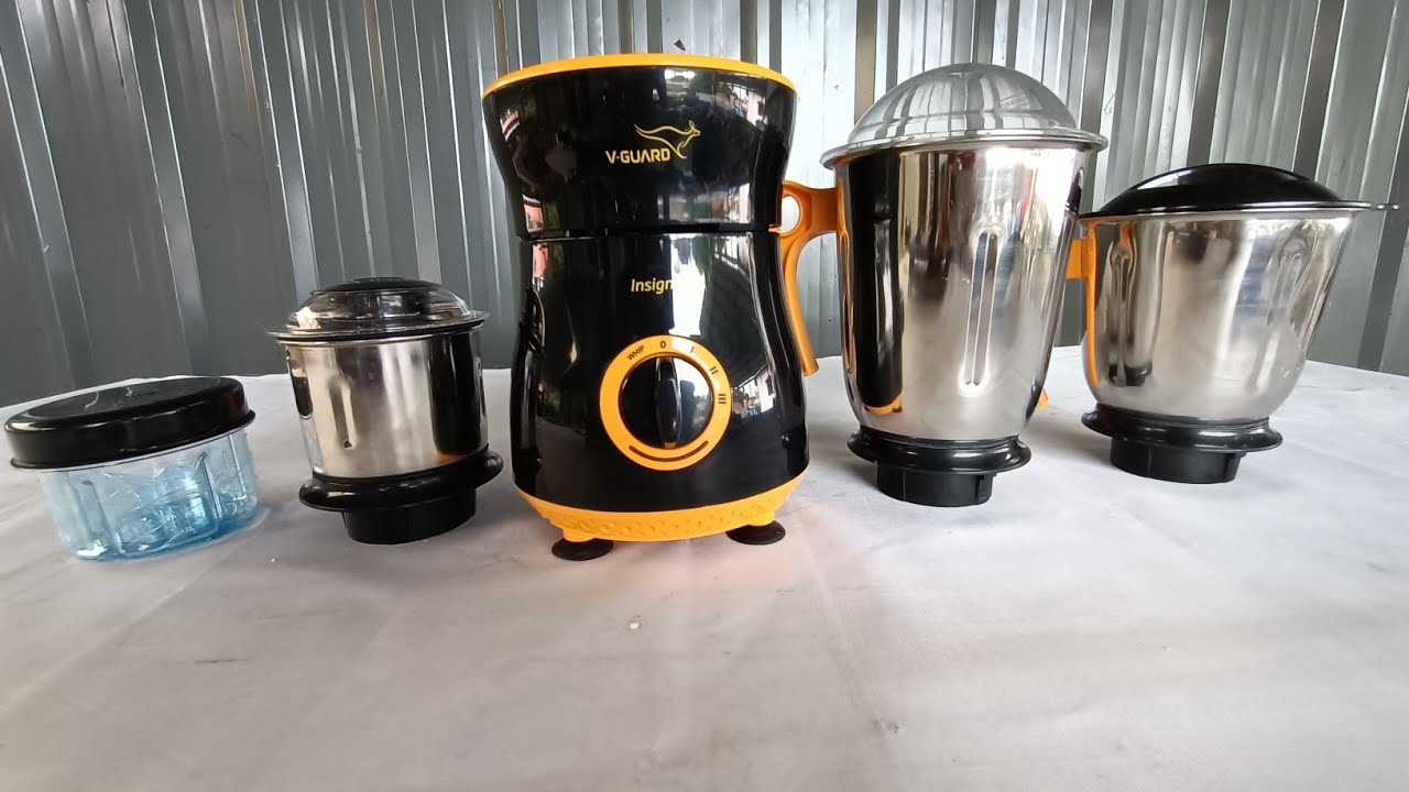 NEW V-GUARD INSIGNIA MIXER GRINDER 750W - YouTube