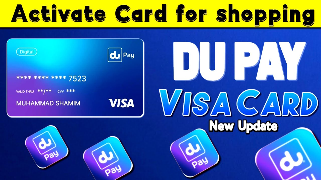 Du pay visa Card review and activation for Shopping / Du pay card Kaise ...