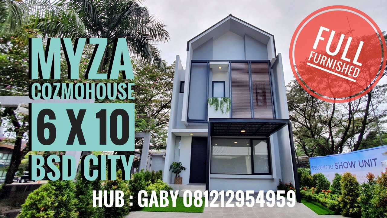 COZMOHOUSE MYZA BSD CITY TIPE 6 X 10. FULL FURNISHED1.5 M an MYZA COZMO ...