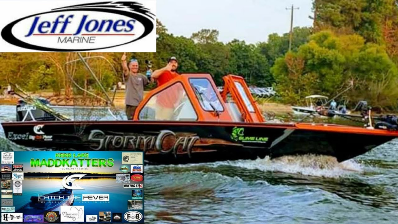 Fishing Kerr Lake Maddkatters with Dale Lowe in his new Excel Storm Cat ...