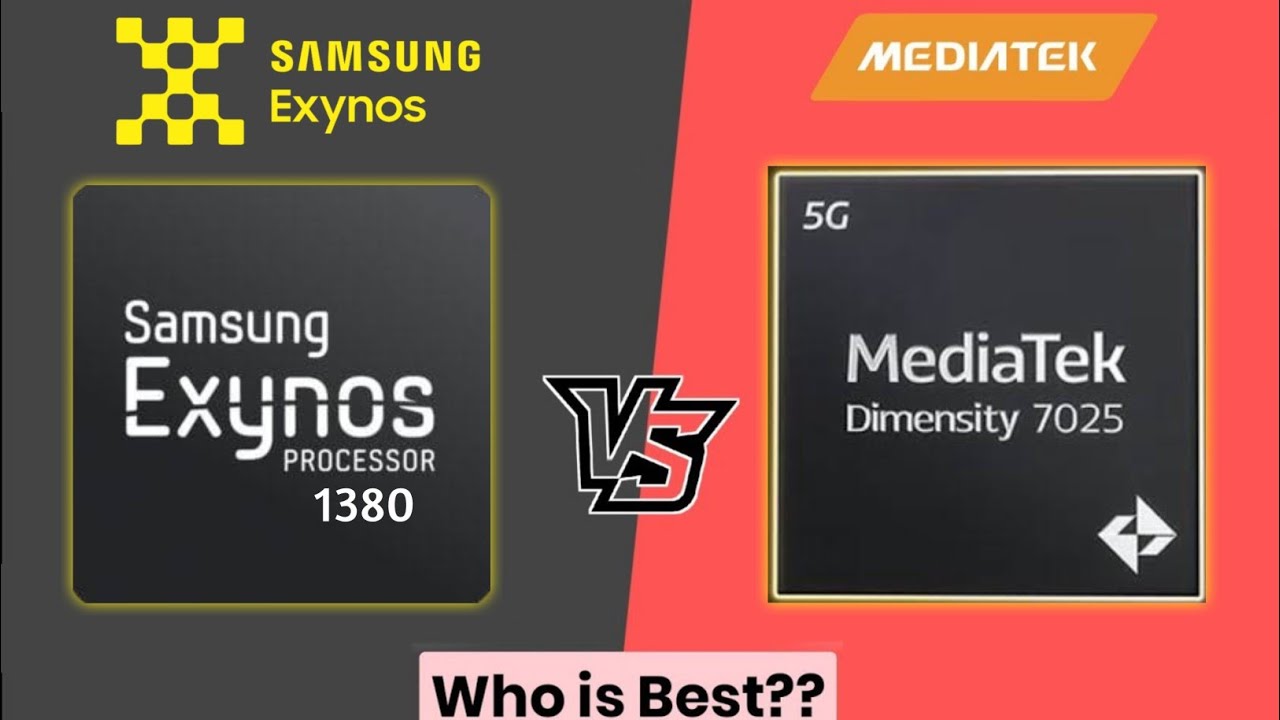Samsung Exynos 1380 Vs Mediatek Dimensity 7025 Comparison - YouTube