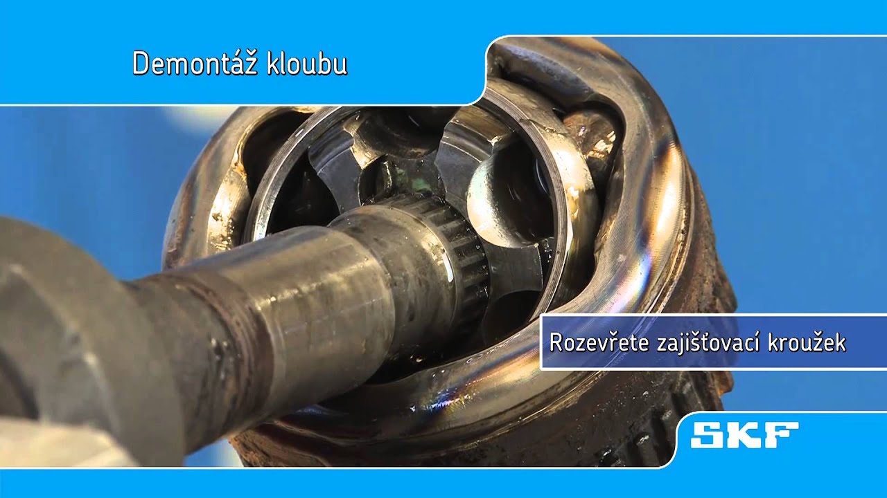 SKF - výměna homokinetyckého kloubu SKF VKJA 5342 na Renault Laguna I 1 ...