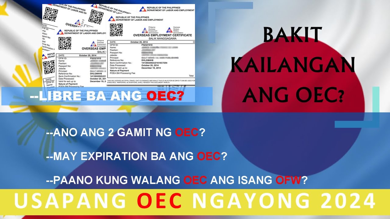 BAKIT KAILANGAN NG OFW ANG OEC - YouTube