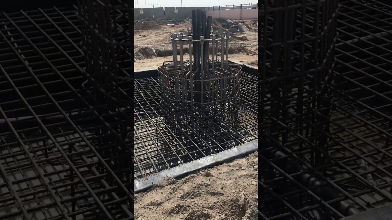 Steel Cage Ready to Caste the Concrete - YouTube