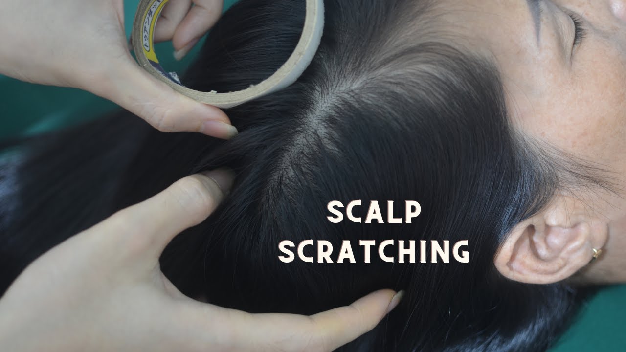 ASMR Focus Scalp Scratch, Head Scratching & Hair Parting, Tingles For ...