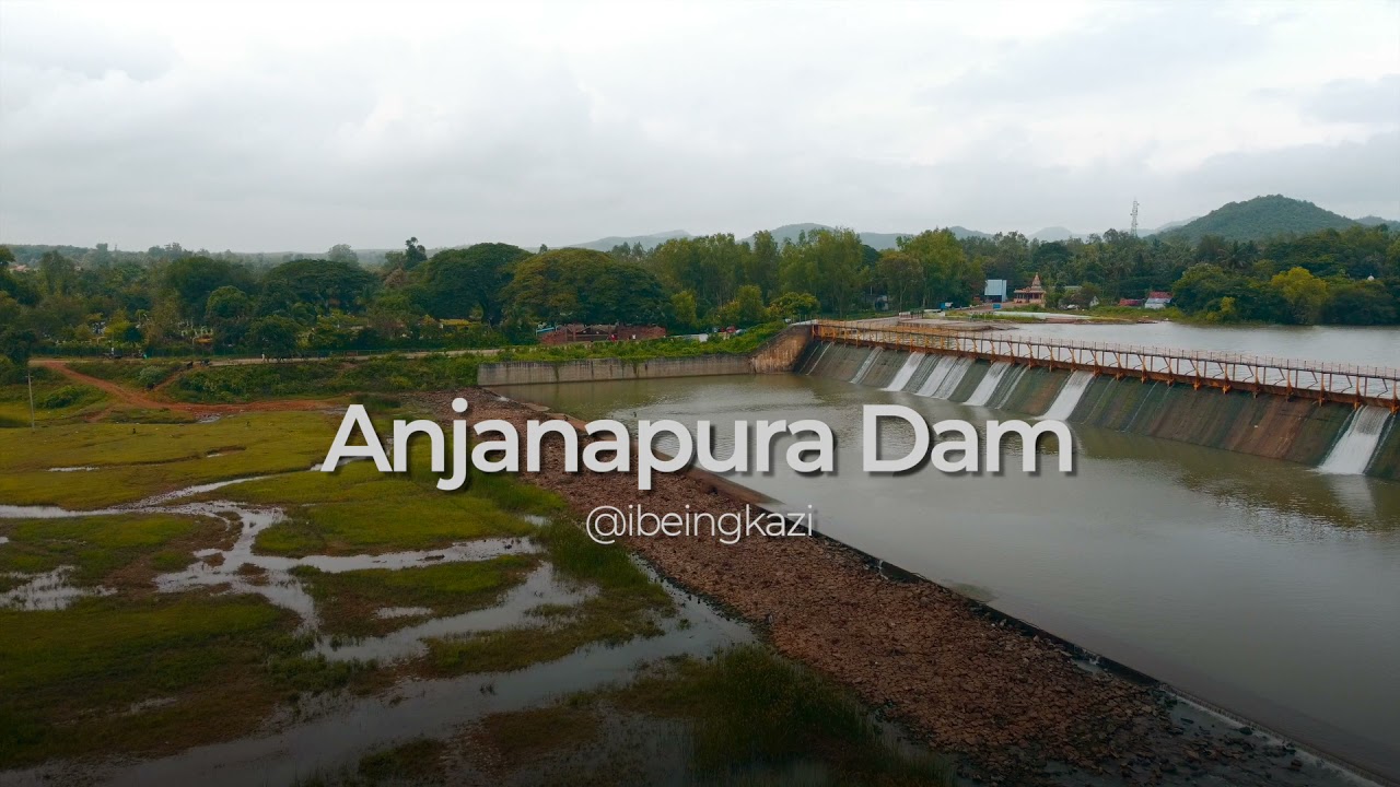 Anjanapura Dam & Park - Drone Aerial View - Travel Video (DJI Mini 2 ...