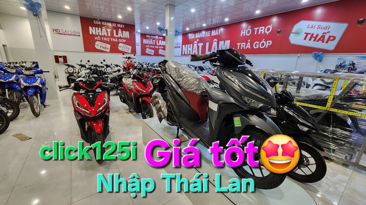 CLICK 125i nhập Thái e về đủ màu giá tốt ạ🤩 - YouTube