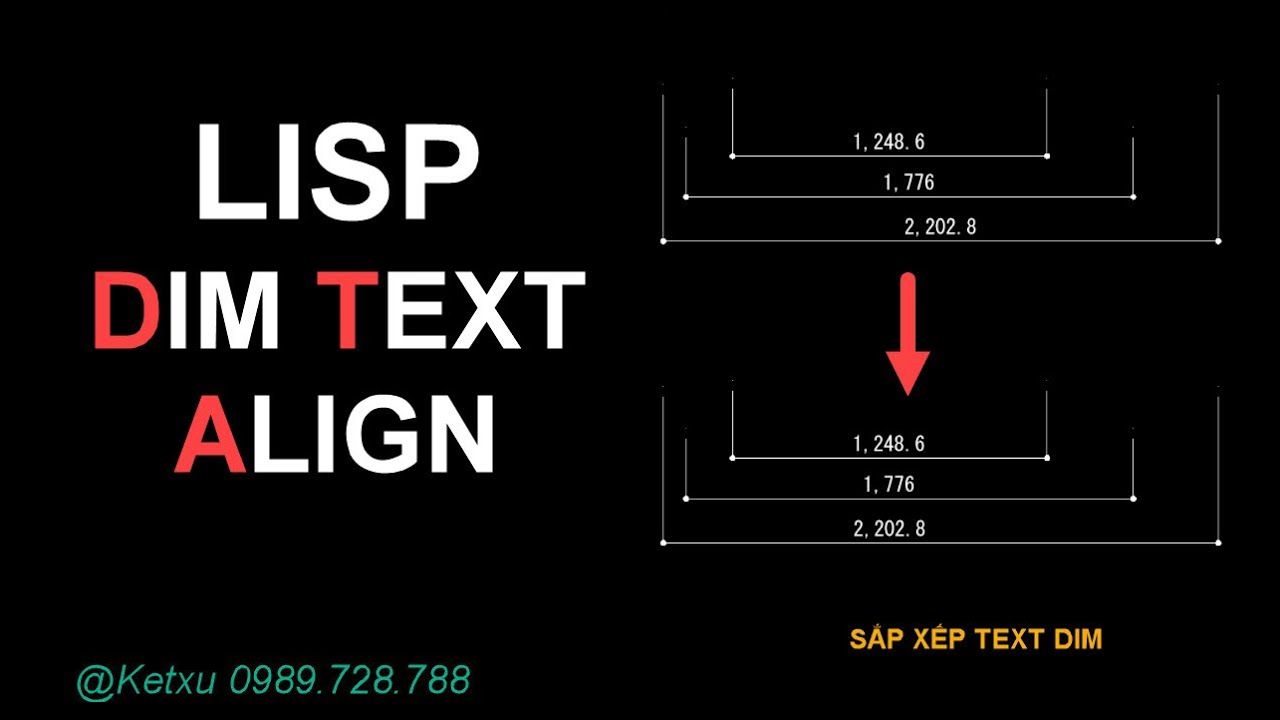 🔰 [LISP FREE] Dim Text Align - Sắp xếp lại Text Dim ⚜️ - YouTube