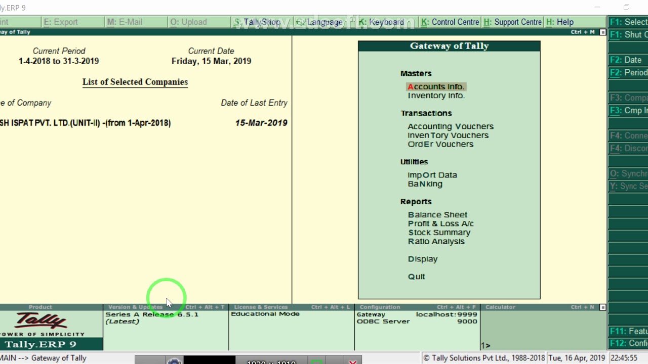 Tally fixed assets and capital goods entry - YouTube
