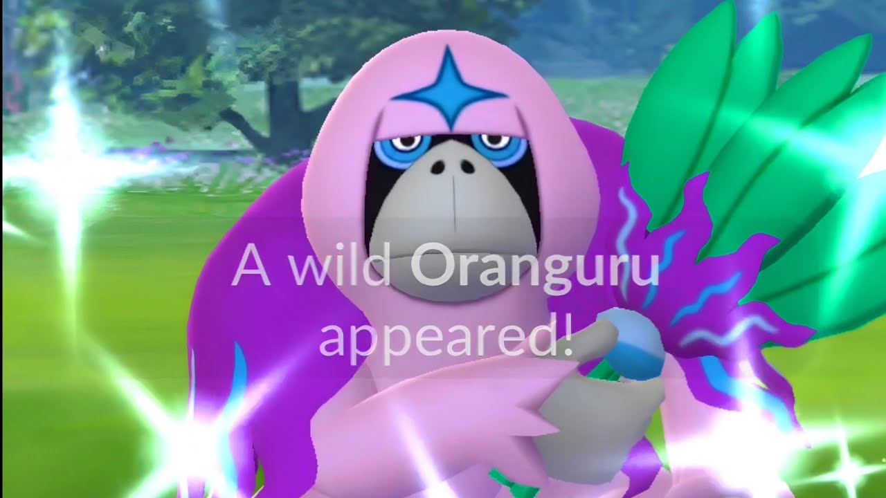 Finally!! World's First Shiny ORANGURU in Pokemon Go - YouTube