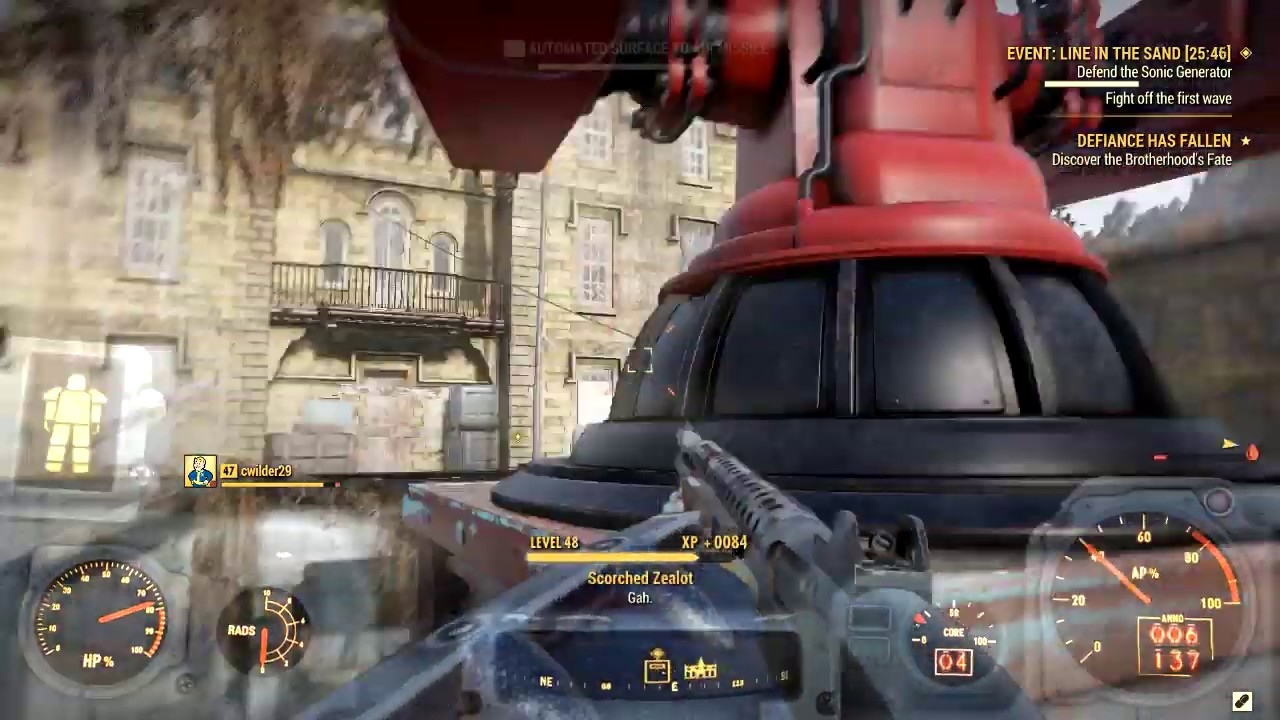 Fallout 76: "Line In The Sand" event at Fort Defiance. - YouTube