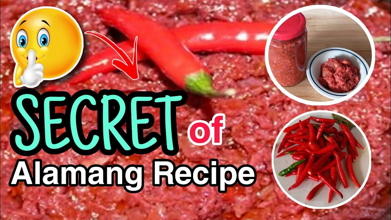 SECRET OF ALAMANG RECIPE | [ REVEALED ] How to cook Bagoong Alamang ...
