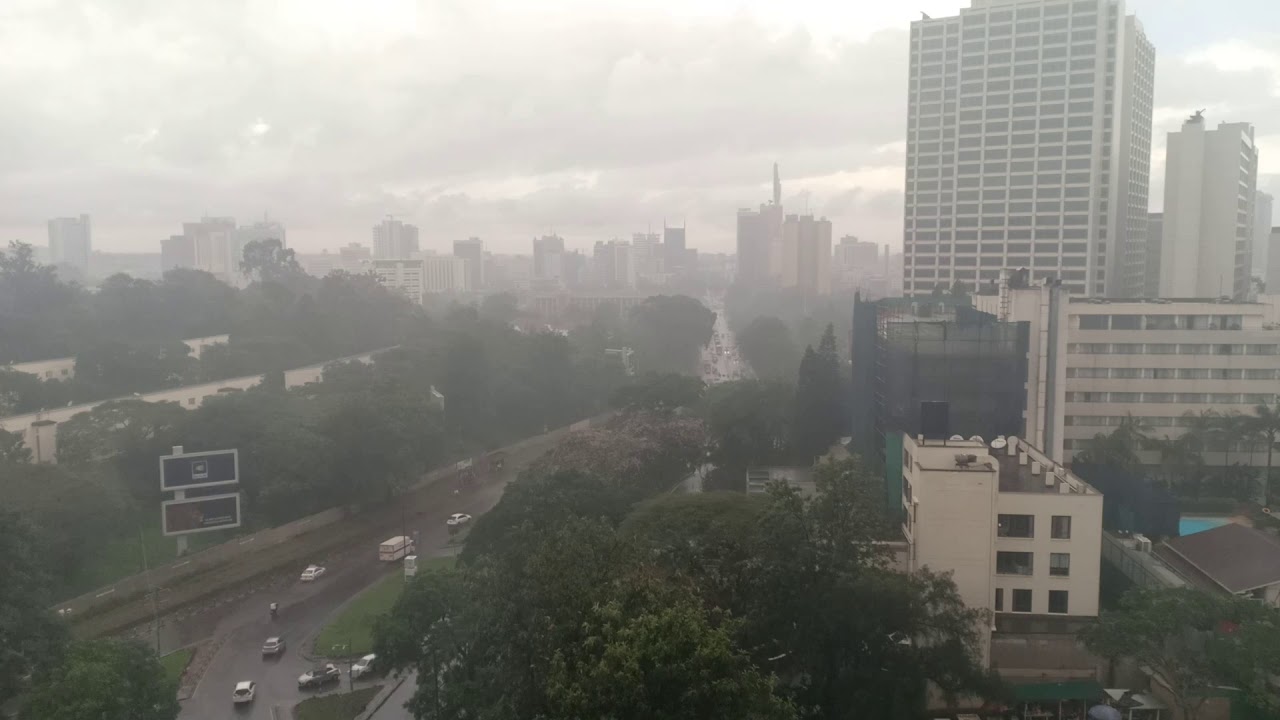 Nairobi City in the Rain - YouTube