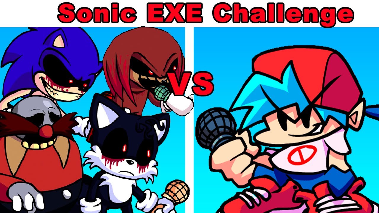 FNF Arena VS Sonic EXE Challenge (FNF Mod/Hard) - YouTube