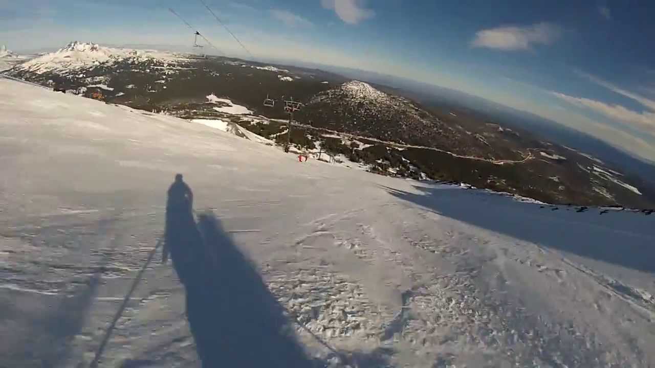 Mount Bachelor Summit Run January 2014 - YouTube