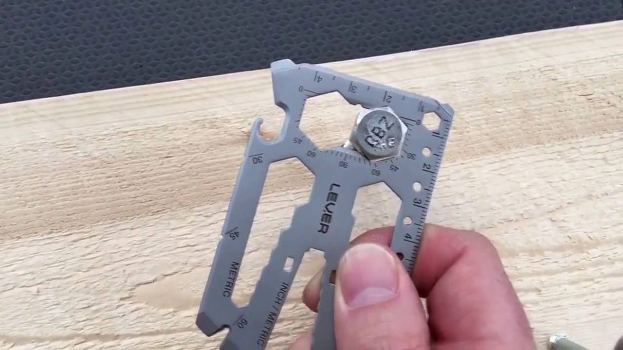Lever Gear Toolcard Pro - Demo 4 - Screwdrivers and Wrenches - YouTube