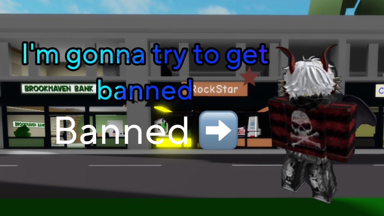 Trying to get banned in Brookhaven (bad idea) :( - YouTube