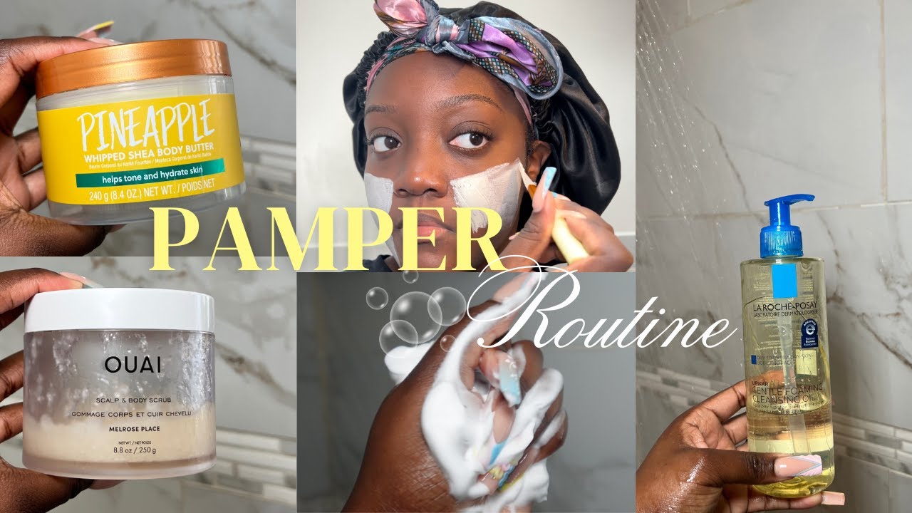 PAMPER ROUTINE FOR SOFT GLOWY SKIN ♡ | Skincare + Bodycare + Nighttime ...