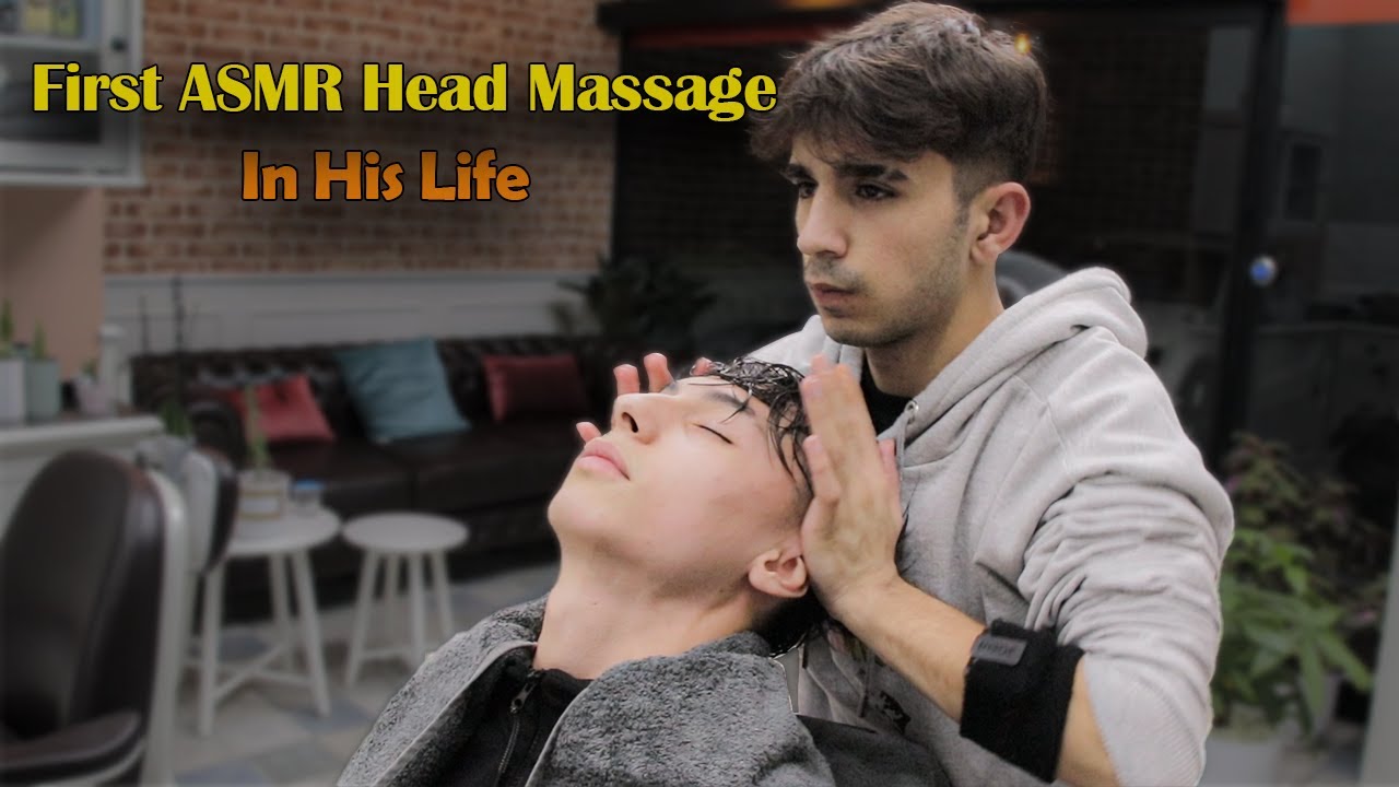 First Head Massage In His Life Asmr Head Massage Youtube