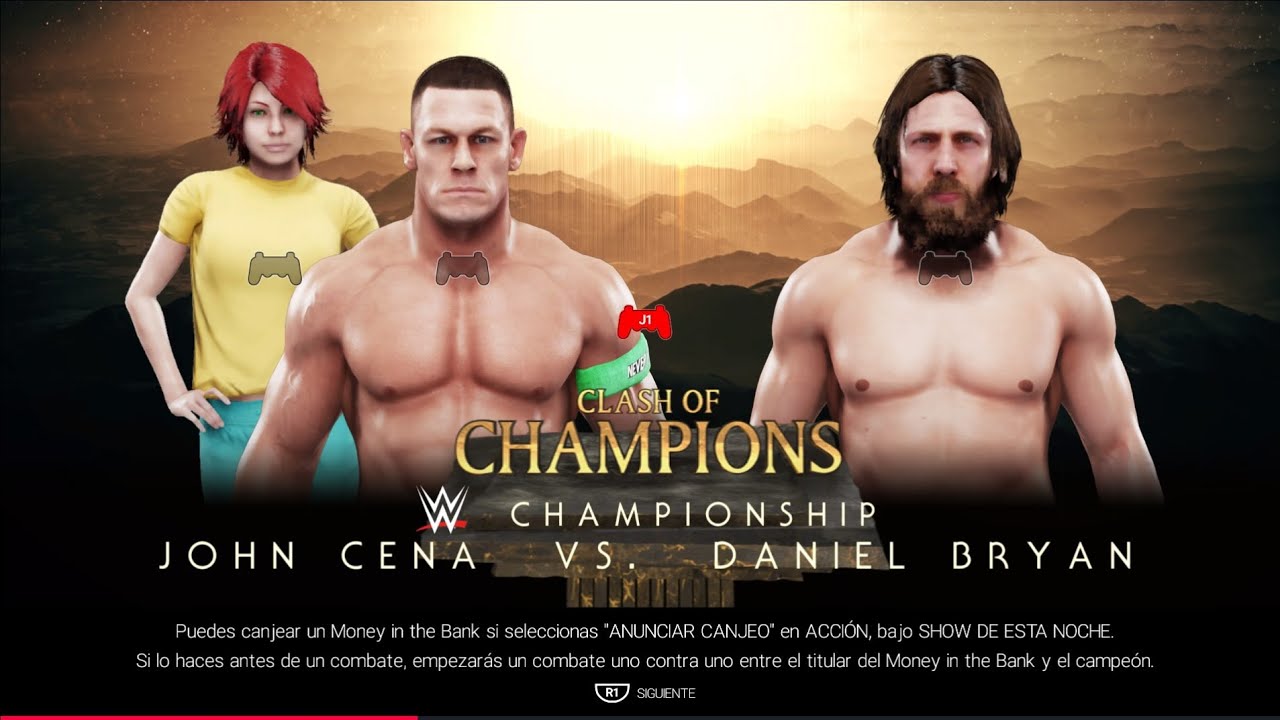 WWE 2k19 John Cena vs Daniel Bryan - YouTube
