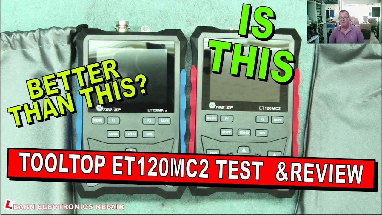 Tooltop ET120MC2 Low Cost Portable 120MHz Dual Channel Scope And Signal ...