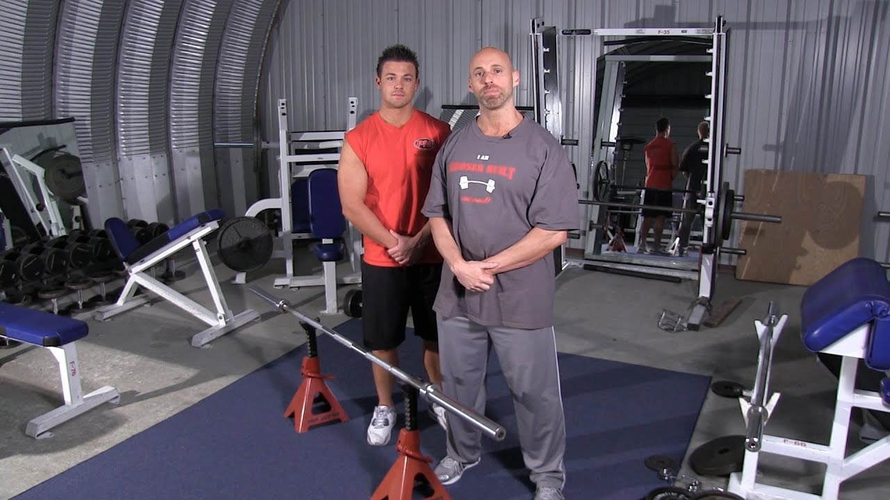 Barbell Straight Leg Good Morning - YouTube
