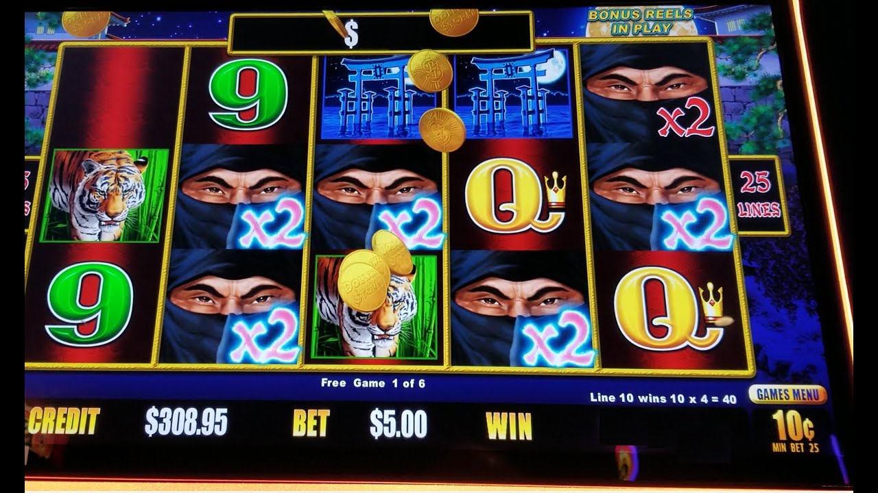 First Time On King And Sword! Huge Win Ninja Moon Dollar Storm - YouTube