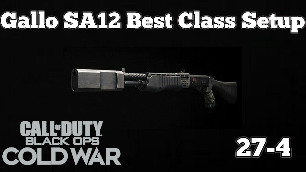 Black Ops Cold War Alpha: Gallo SA12 Best Class Setup - YouTube