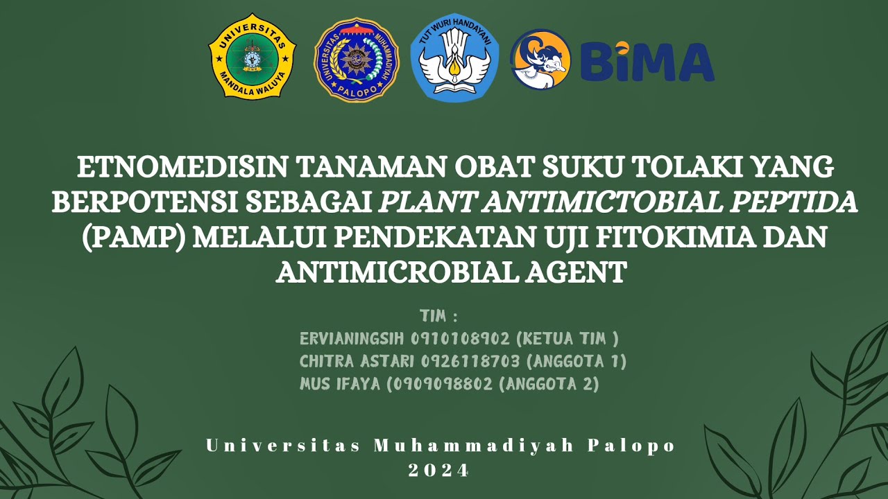 ETNOMEDISIN TANAMAN OBAT SUKU TOLAKI YANG BERPOTENSI SEBAGAI PLANT ...