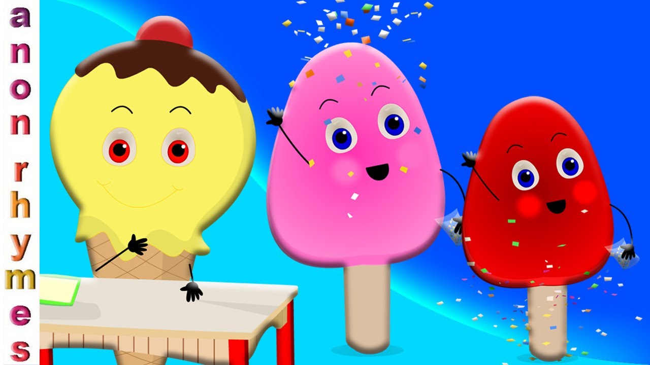 Color Song - Learn Colors | Color Song With Ice Cream Popsicle | Color ...