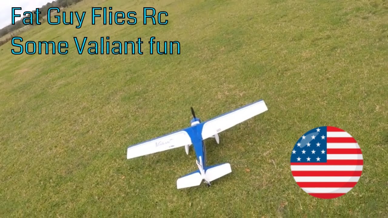 Eflite Valiant The good , the bad, and the ugly landings - YouTube