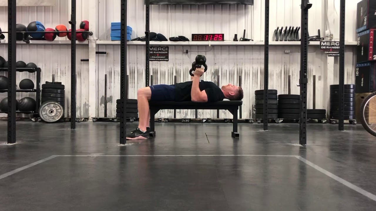 Alternated KB Bench Press (Bottom up) - YouTube