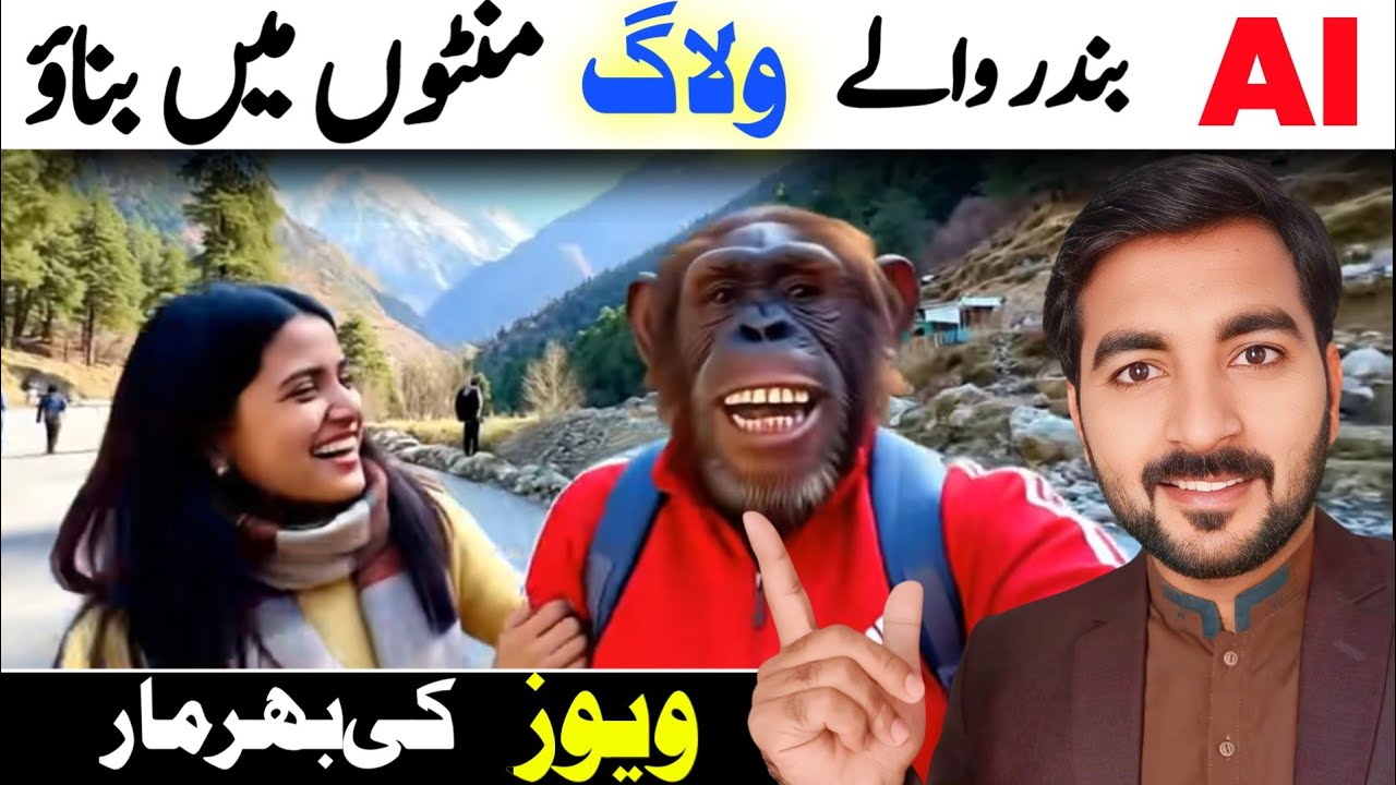 How to Create AI Monkey Vlogs | AI monkey Vlogs kaise banaye | AI ...