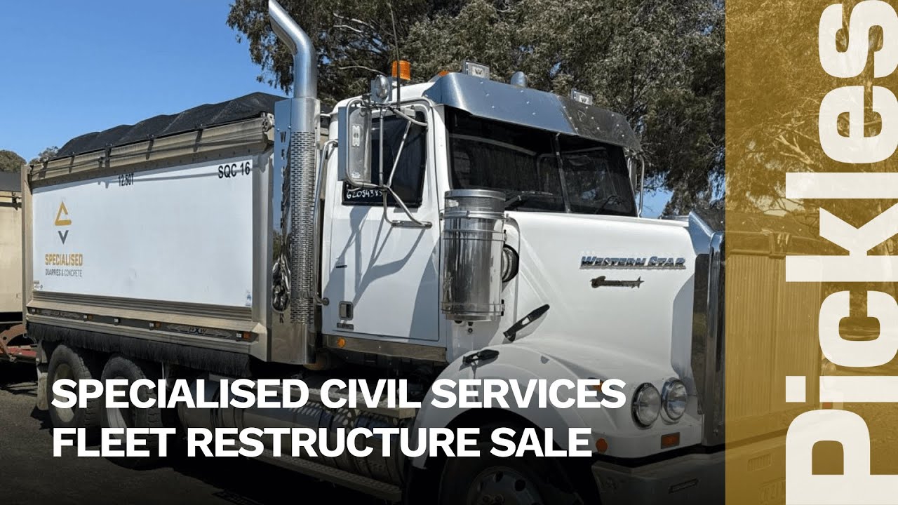 Specialised Civil Services Fleet Restructure | Pickles Industrial ...