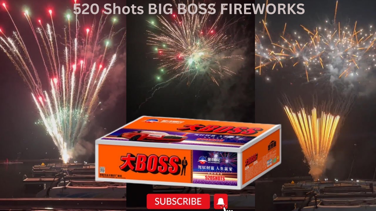 520 Shots BIG BOSS FIREWORKS CAKE 2023 - YouTube