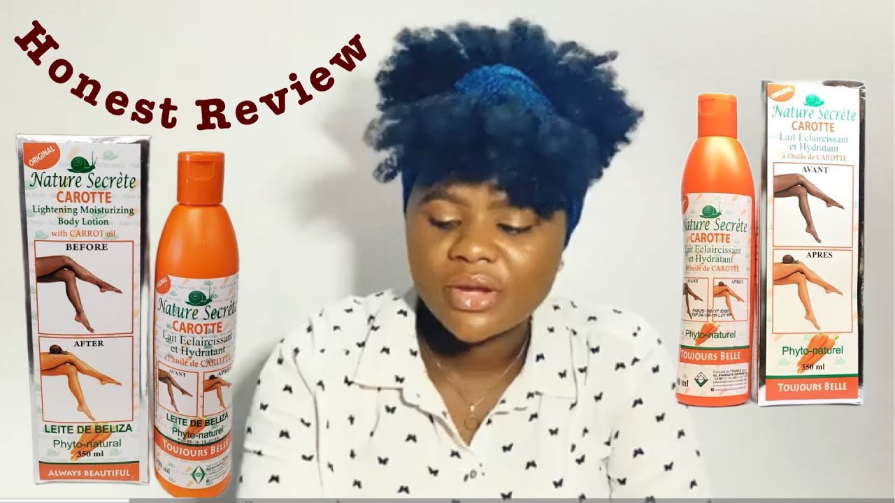 Nature Secret Lightning Lotion with Carrot Oil Honest Review - YouTube