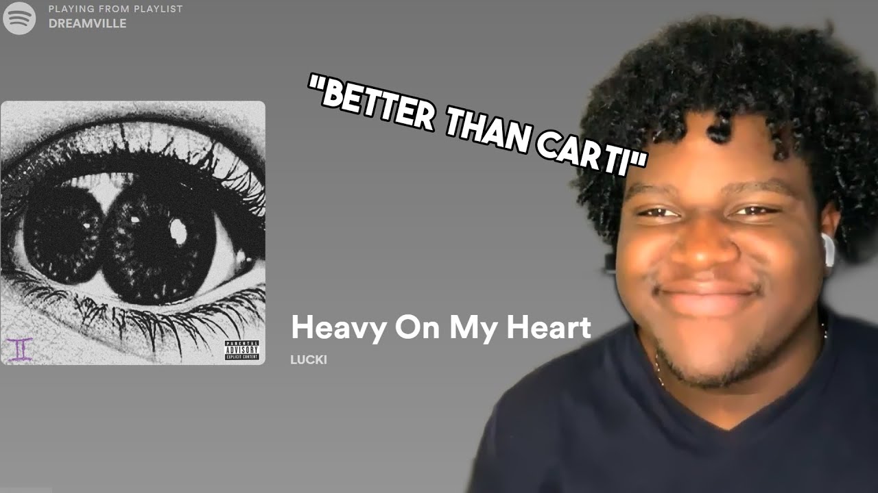MIGHT BE HIS BEST SONG LUCKI - HEAVY ON MY HEART | Reaction - YouTube