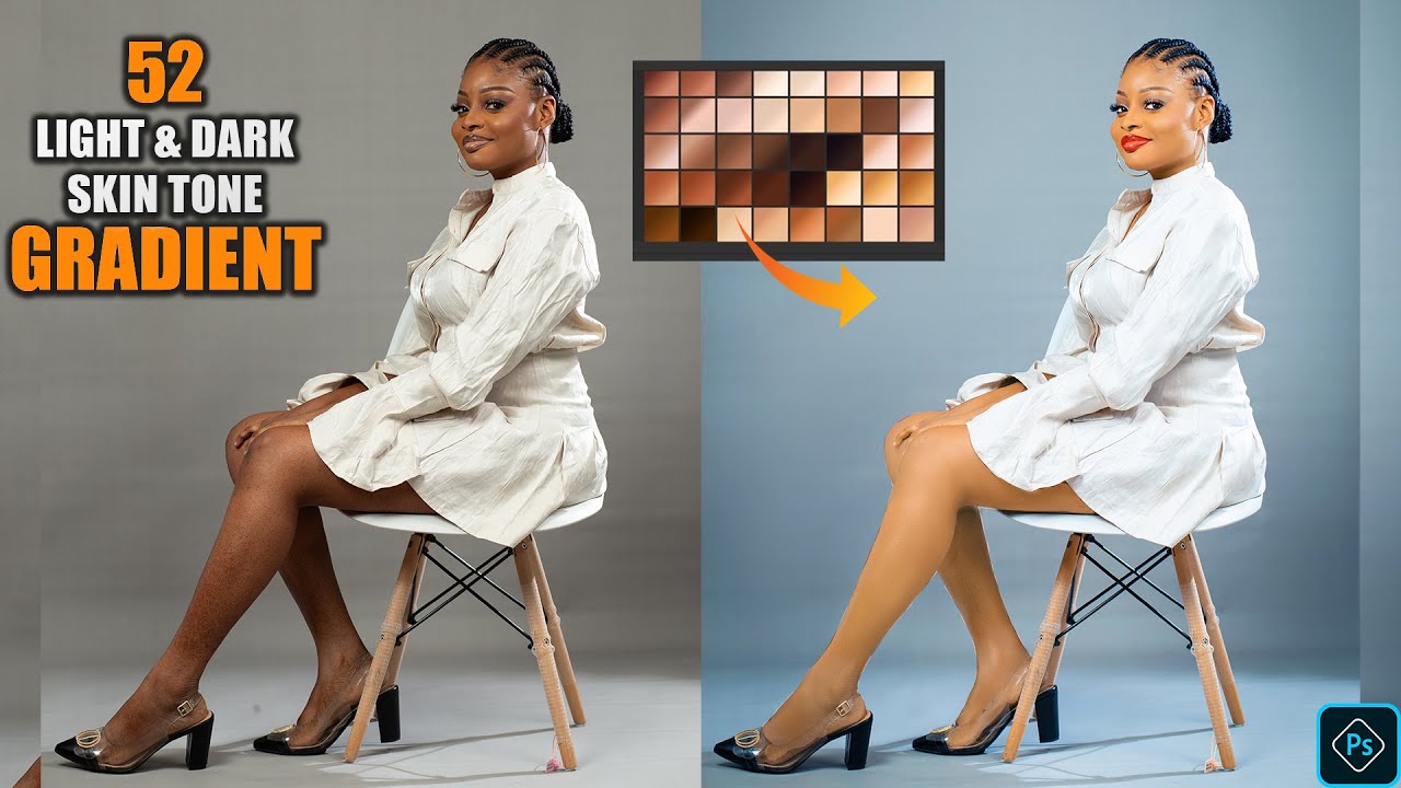 FREE Pro Skin Tone GRADIENT Pack: Light & Dark Gradients for Skin ...