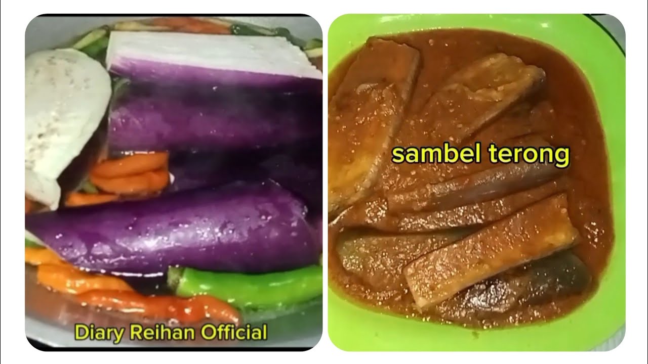 Sambel terong rebus dimasak cara begini enak banget bikin boros nasi # ...