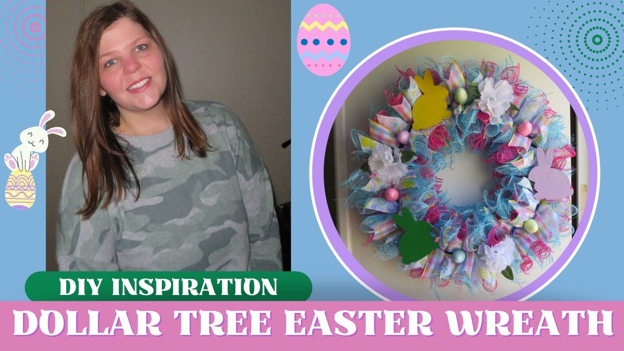 DOLLAR TREE EASTER WREATH | DIY INSPIRATION 🐣 - YouTube