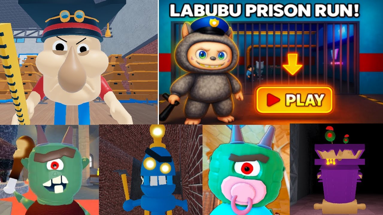Roblox SPEEDRUN Escape Obby, GREY LABUBU'S PRISON RUN, EPIC SCHOOL ...